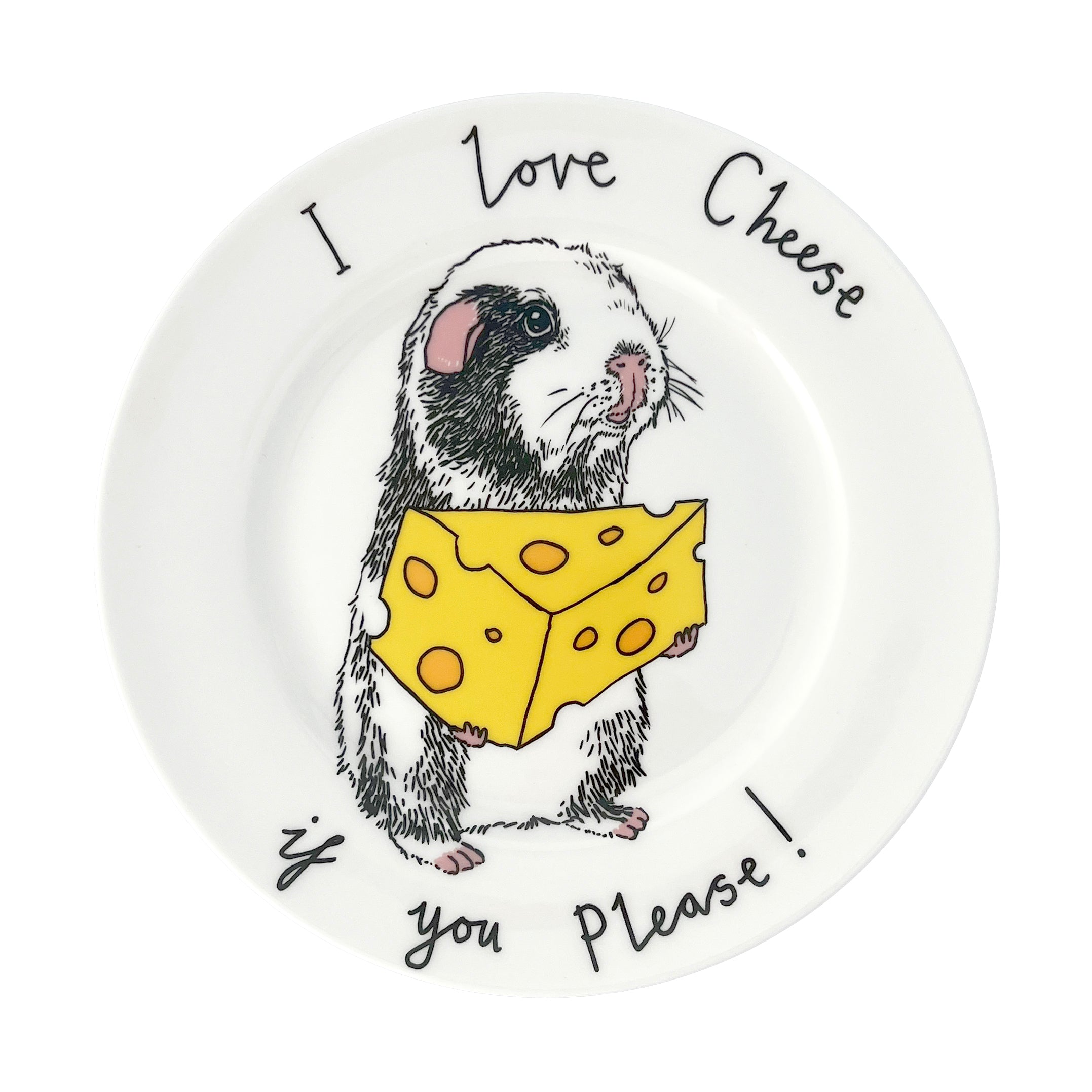 'I Love Cheese if you Please! Limited Edition Side Plate – Jimbobart