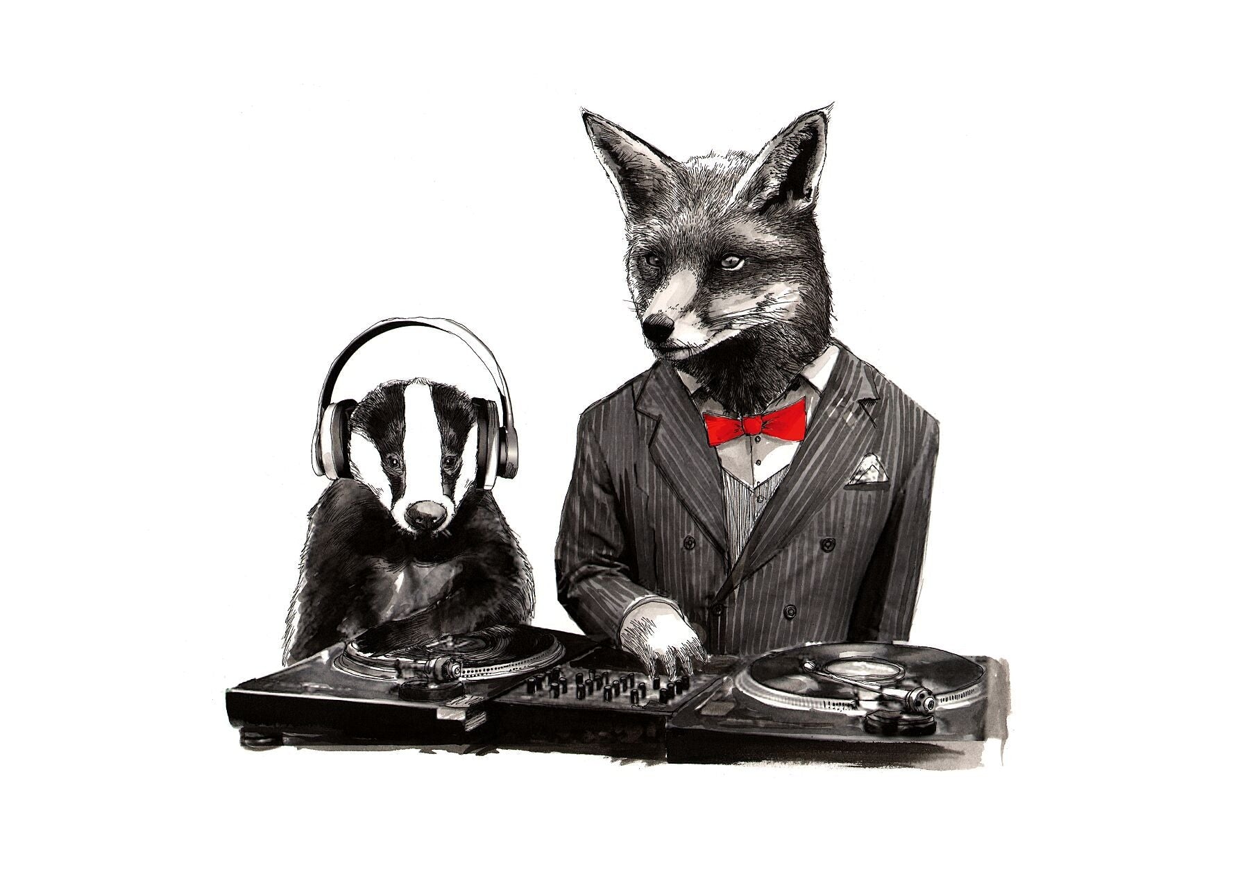 Limited Edition DJ Fox & MC Badger – Jimbobart